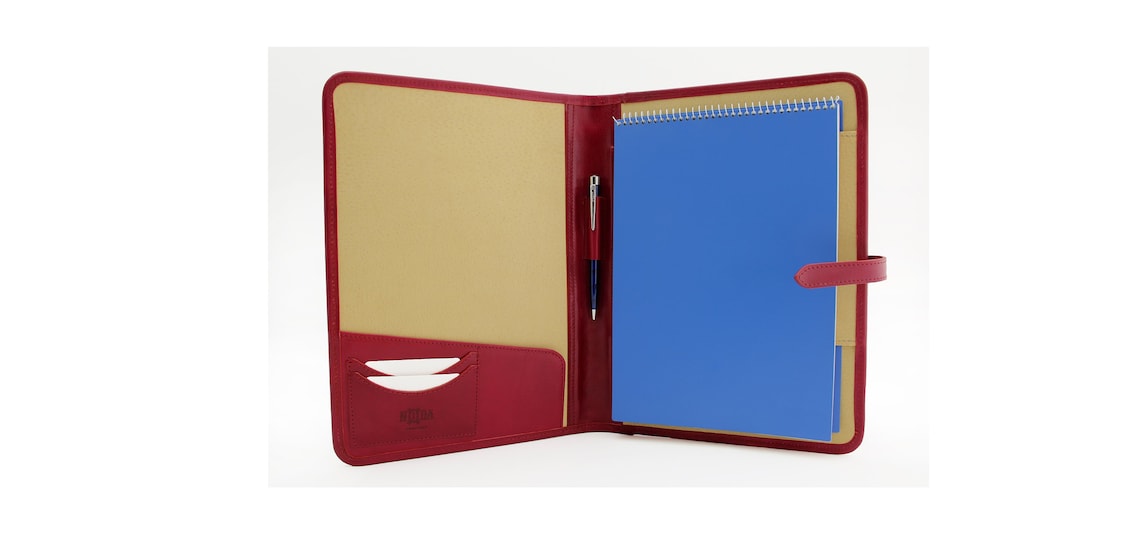 Leather Portfolio Notepad Holder Notebook Covers Leather | Etsy