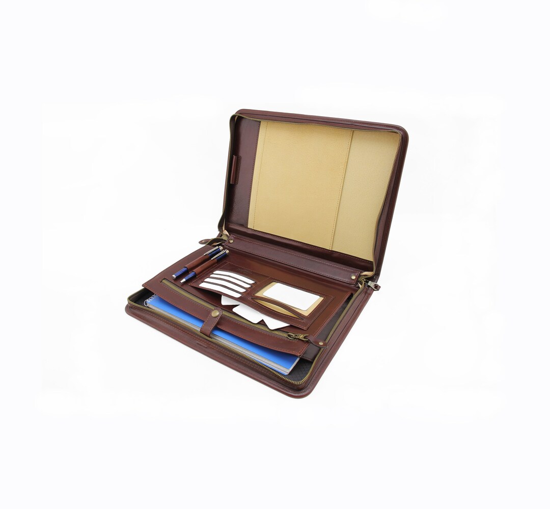 Leather Notepad Case, Executive Notebook Holder, iPad Case, Business ...