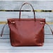 Leather Handbag Large Satchel Bag, Red Leather Tote - Etsy