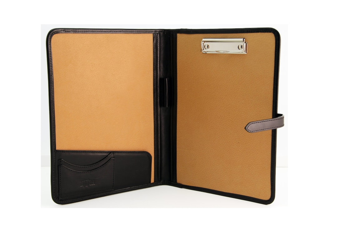 Leather Clipboard A4 Black, Writing Case A4, Luxury Portfolio - Etsy