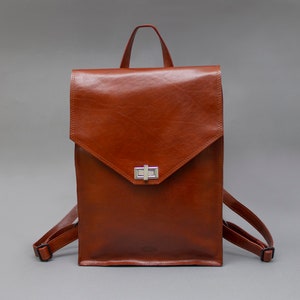 Leather Backpack,backpack Bag, Red Leather Backpack, Leather Back Pack ...