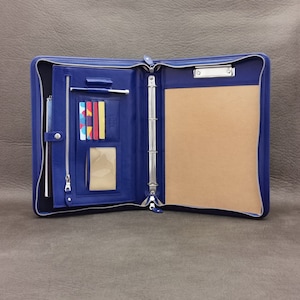 Executive Leather 4 Ring Binder, Leather Organizer A4, Leather Business ...