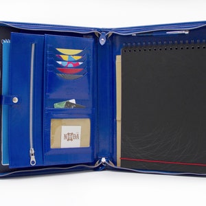 Leather Business Portfolio Case, Green Folio Cover for A4 and Letter ...