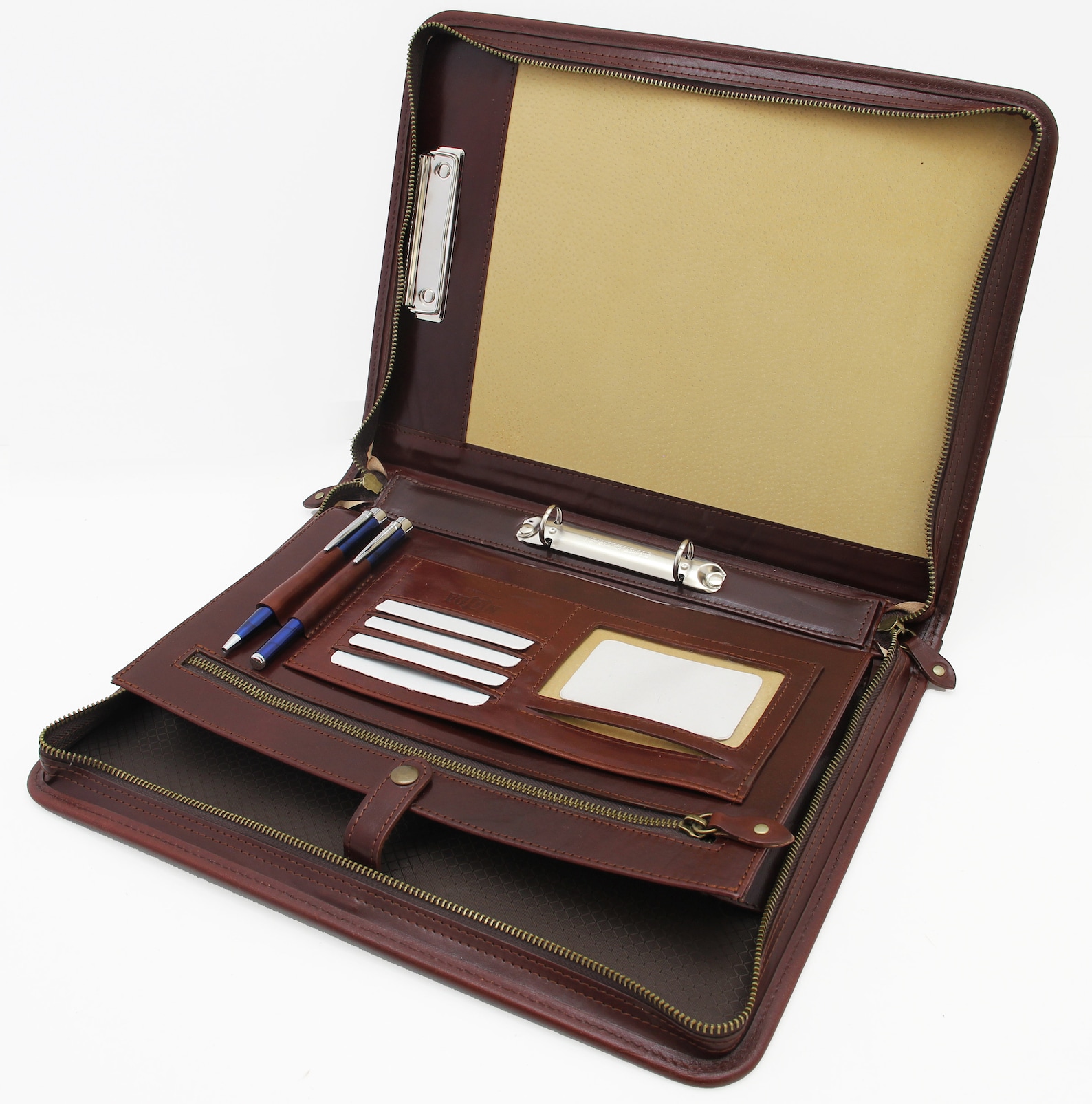 Leather Ring Binder, Laptop Bag, Sleeve for Computer, Document Holder ...