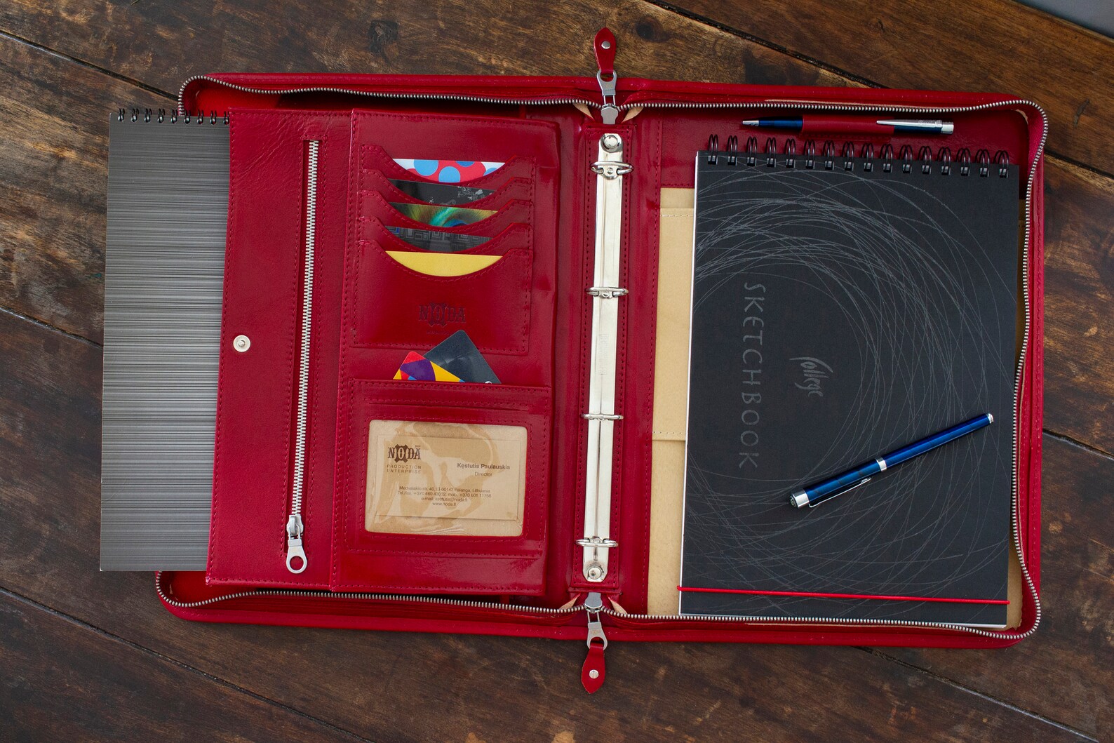 Leather Organizer Personalized leather portfolio Leather | Etsy