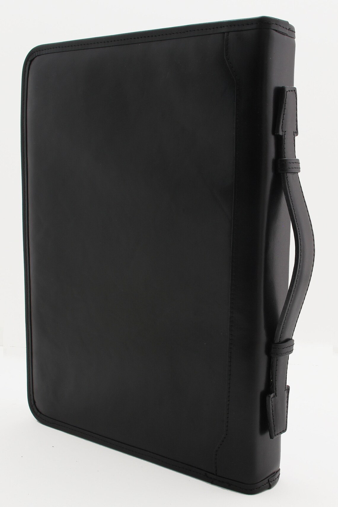 Personalized Leather Folder Zippered portfolio A4 3 ring | Etsy