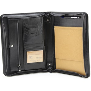 Business Leather Portfolio, Zipper Conference Folder, Legal Pad Folio ...
