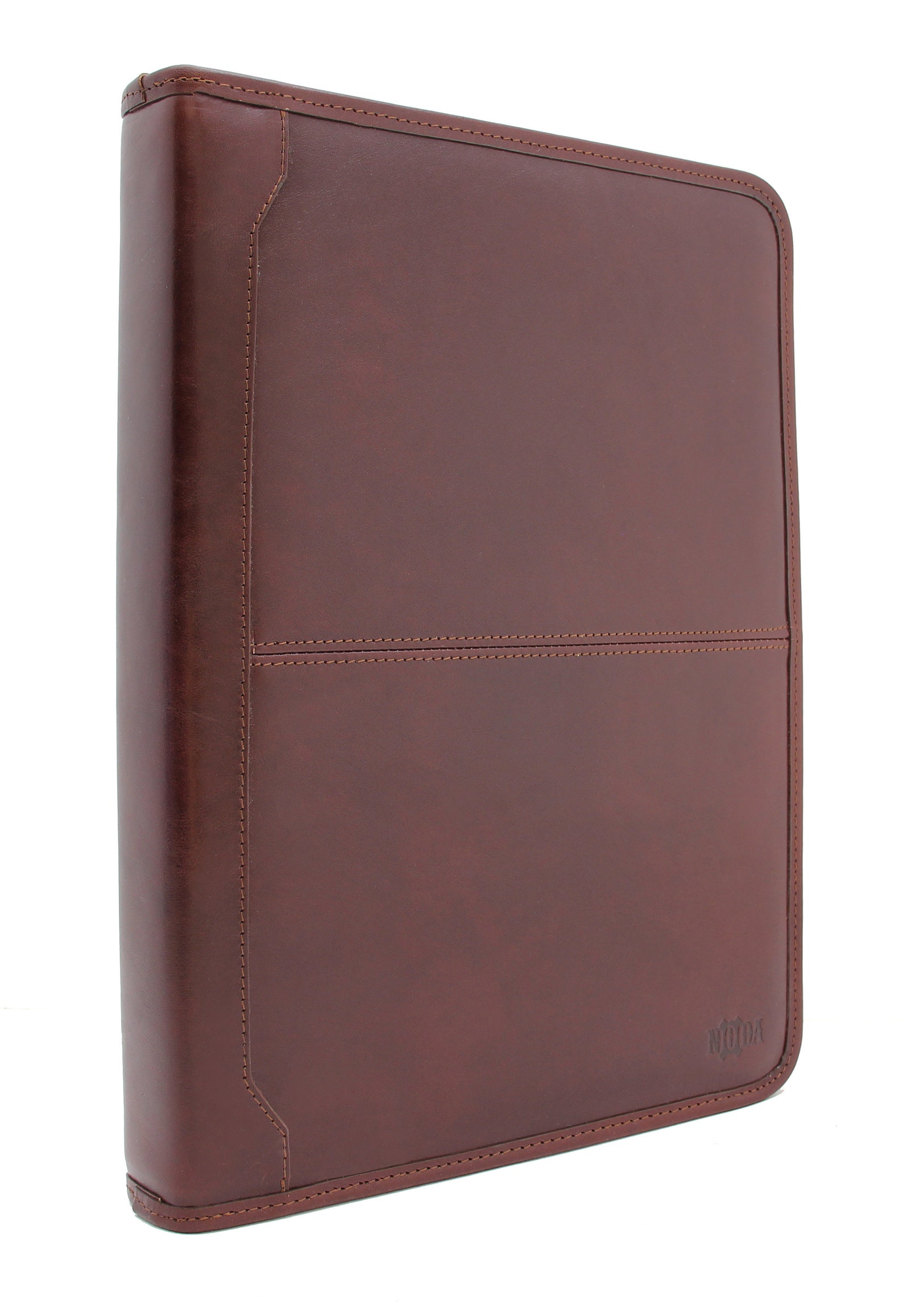 Italian Leather Folder, Zipped Business Portfolio, Leather 3 Ring ...