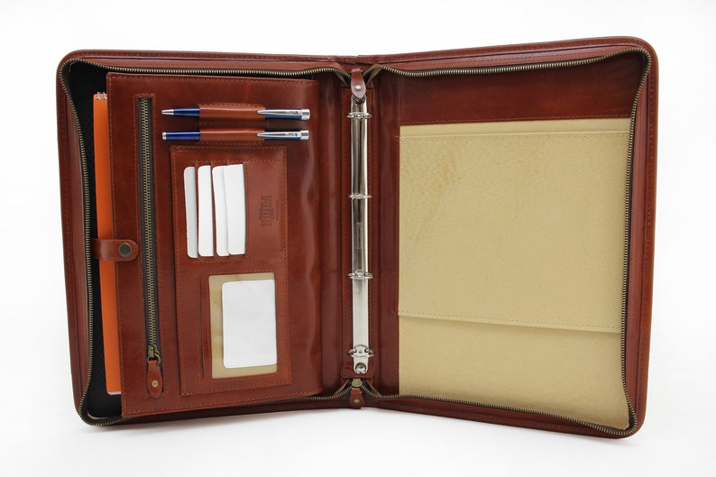 Italian Leather Portfolio, Zipper Business Folder, Conference A4 Folder ...