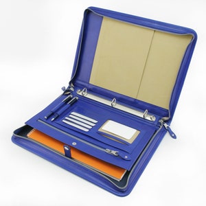 Leather Organizer, Personalized Leather Portfolio Men, Leather Document ...