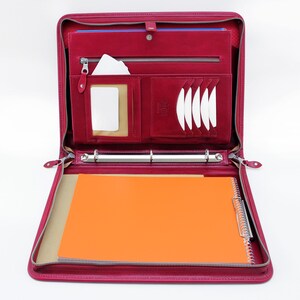 Leather Organizer, Leather Document Folder, Leather Portfolio, Document ...
