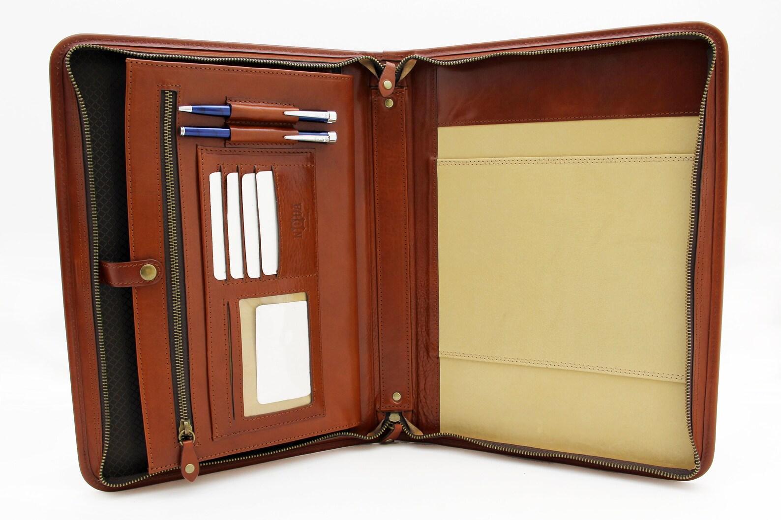 Leather Organizer, Personalized Leather Portfolio Men, Leather Document ...