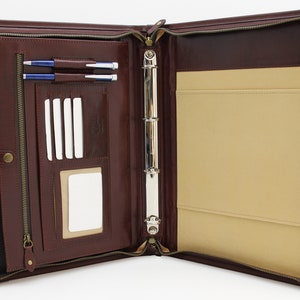 Leather Organizer Leather Document Folder Leather Portfolio - Etsy