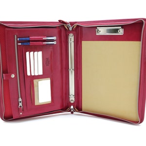 Leather Portfolio, Zipped Business Folder, Conference Folder A4 ...