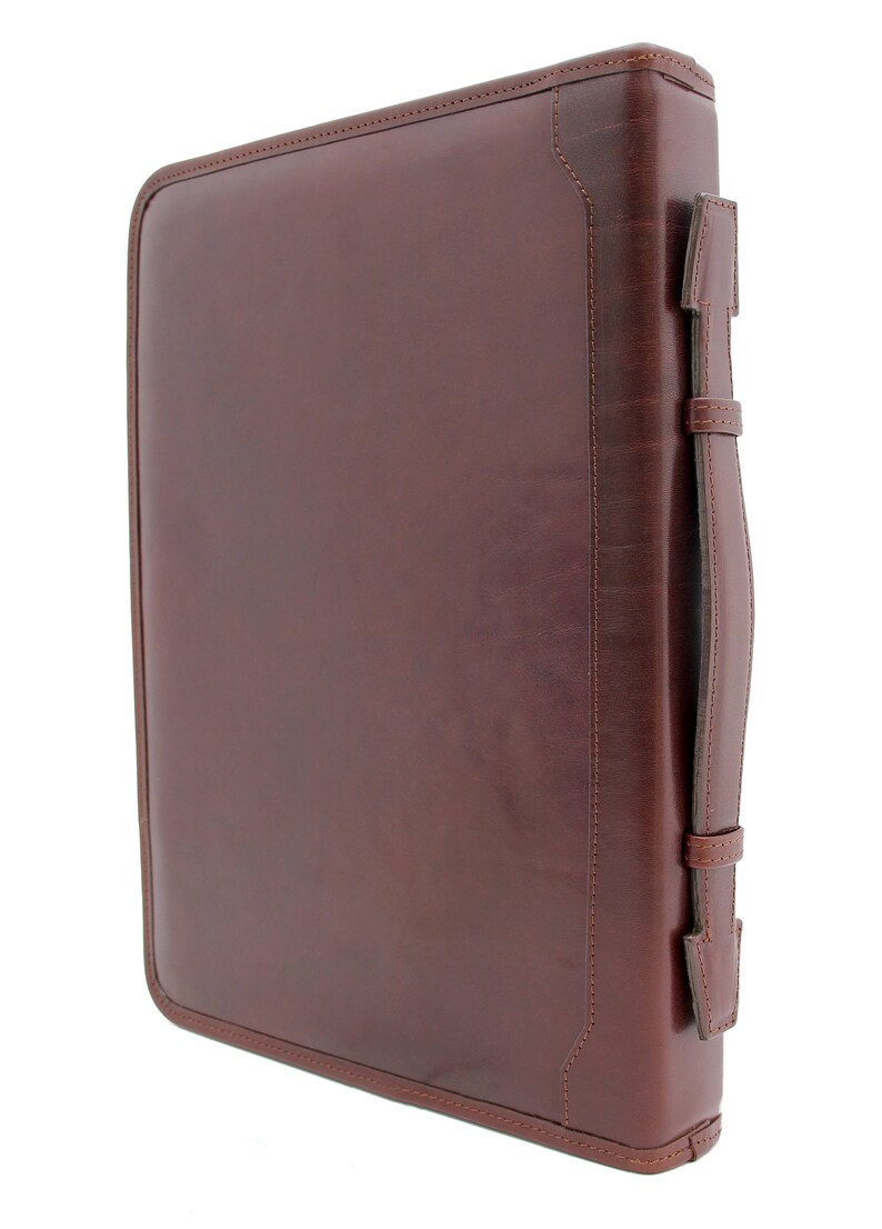 Leather Ring Binder A4 Document Holder Brown - Etsy