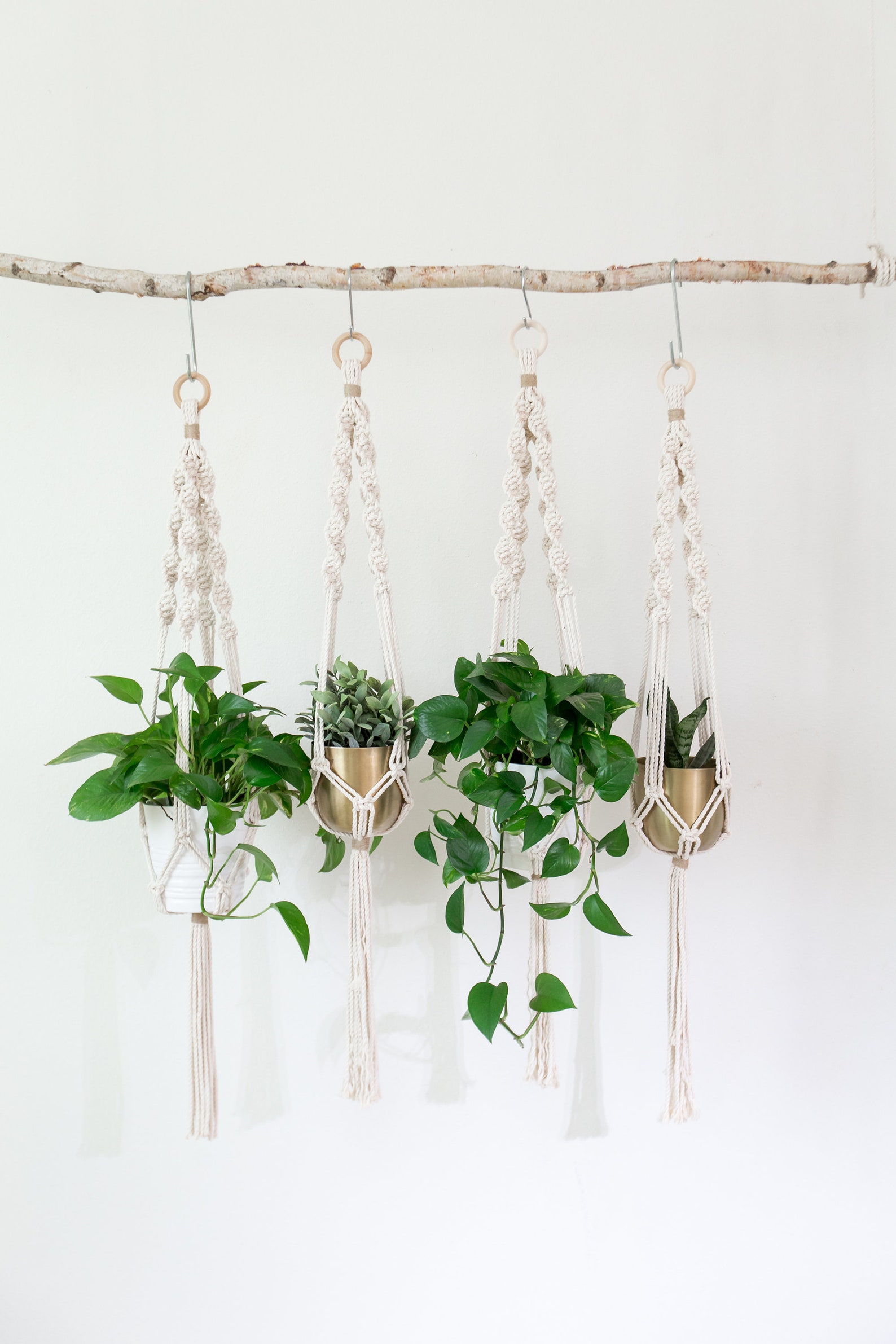 Macrame Plant Hanger Macrame Hanging Basket Mom Gift Indoor - Etsy