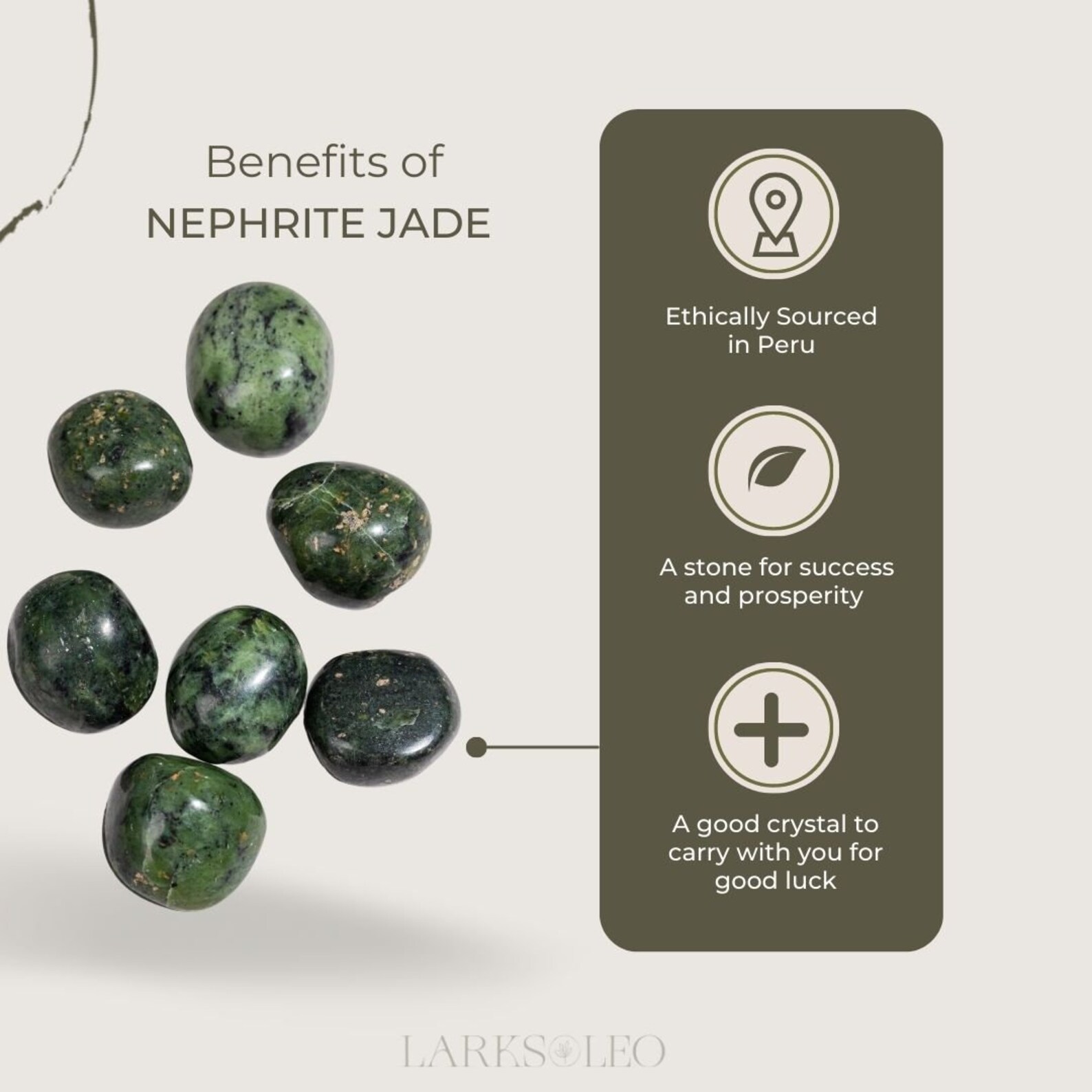 Nephrite Jade, Jade Tumbled Stone, Jade Crystal - Etsy