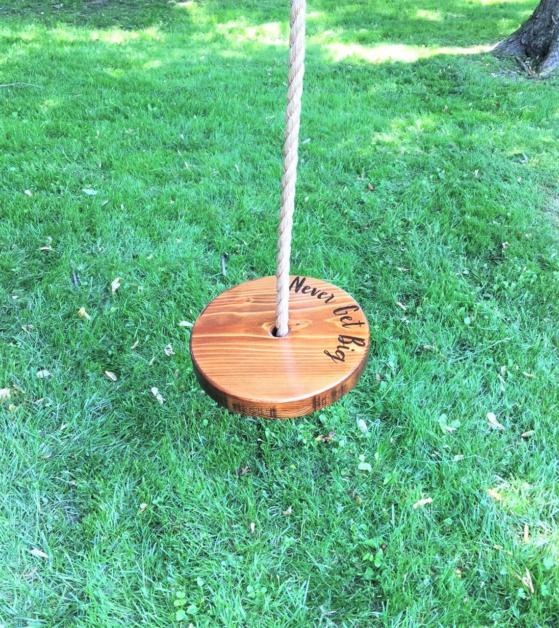 Never Get Big Round Swing Disc Swing for Kids Round Rope - Etsy
