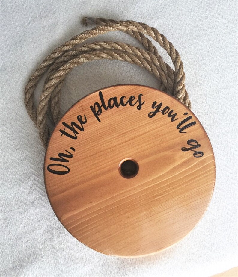 Oh the Places You'll Go Round Swing Disc Swing for Kids | Etsy