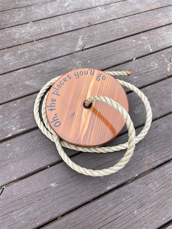 Oh the Places You'll Go Round Swing Disc Swing for Kids | Etsy