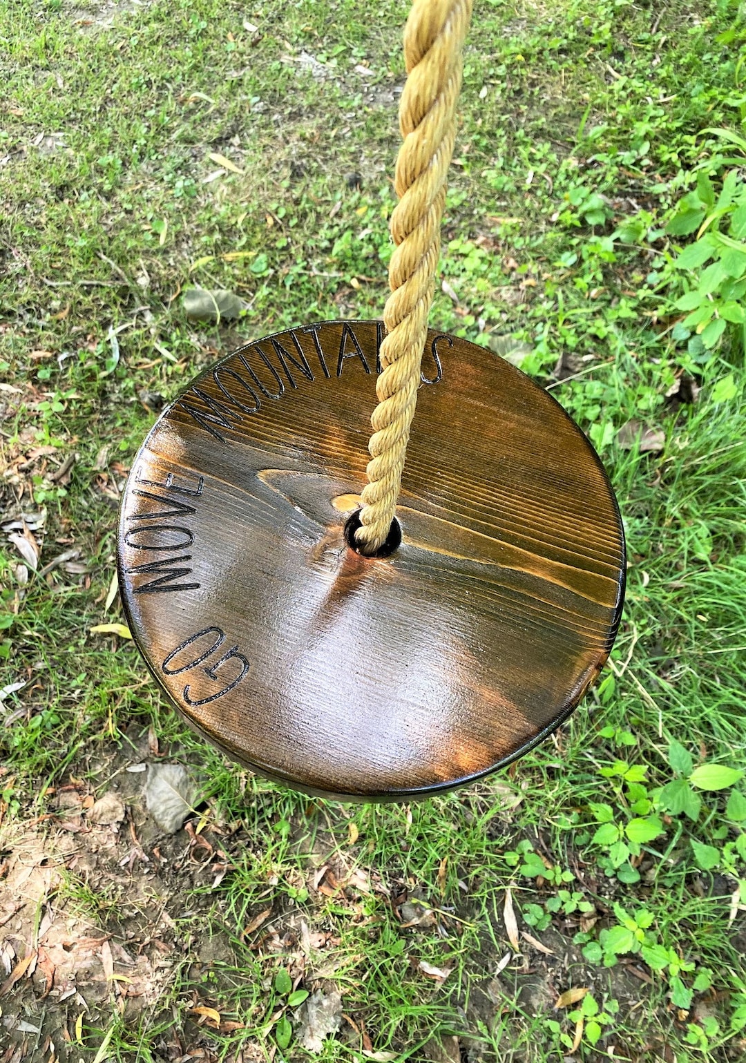 Go Move Mountains Round Swing | Disc Swing for Kids | Round Rope Swing ...