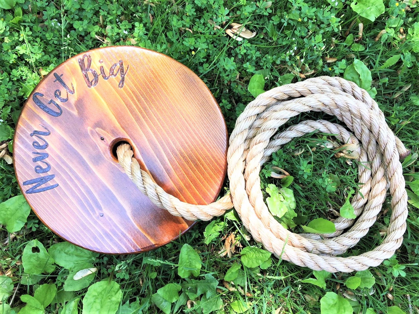 Never Get Big Round Swing Disc Swing for Kids Round Rope - Etsy