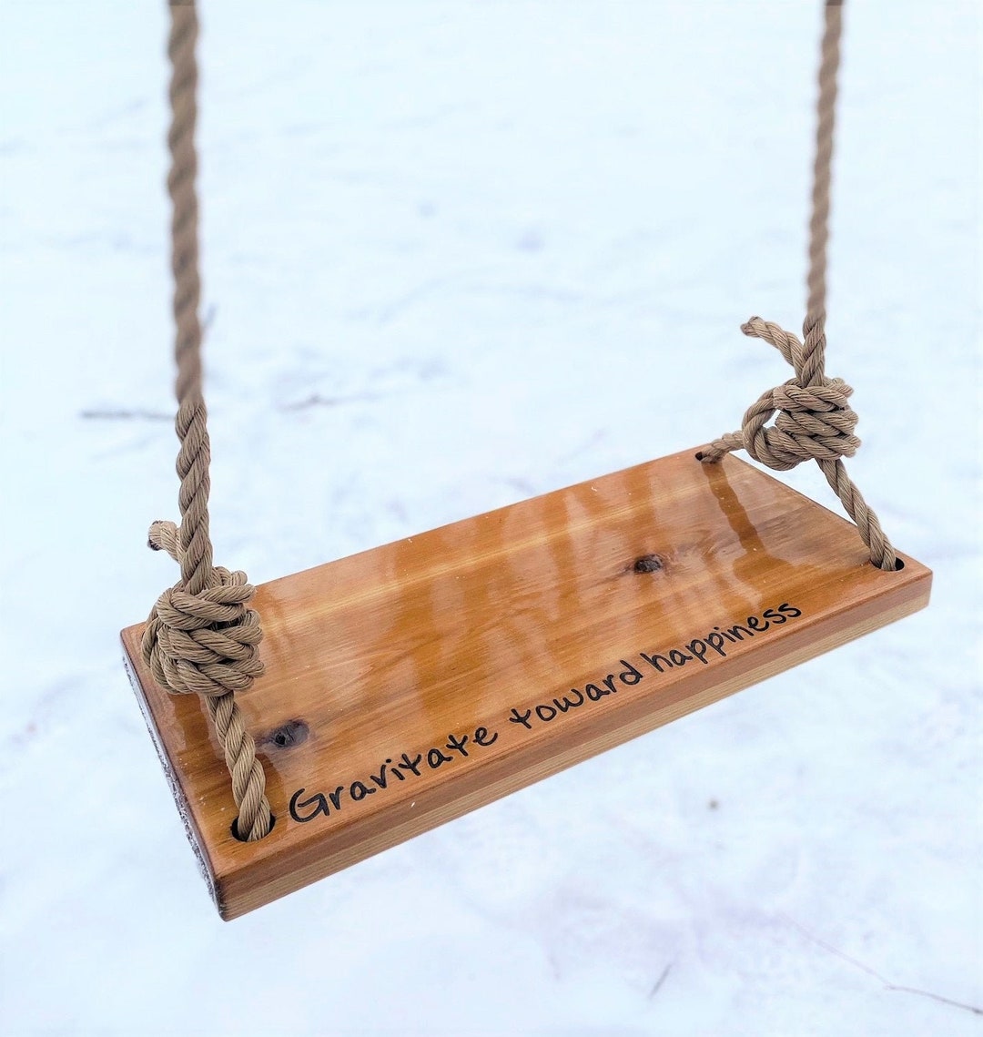 Gravitate Toward Happiness Medium Size Adult Swing | Adult Wood Swing ...