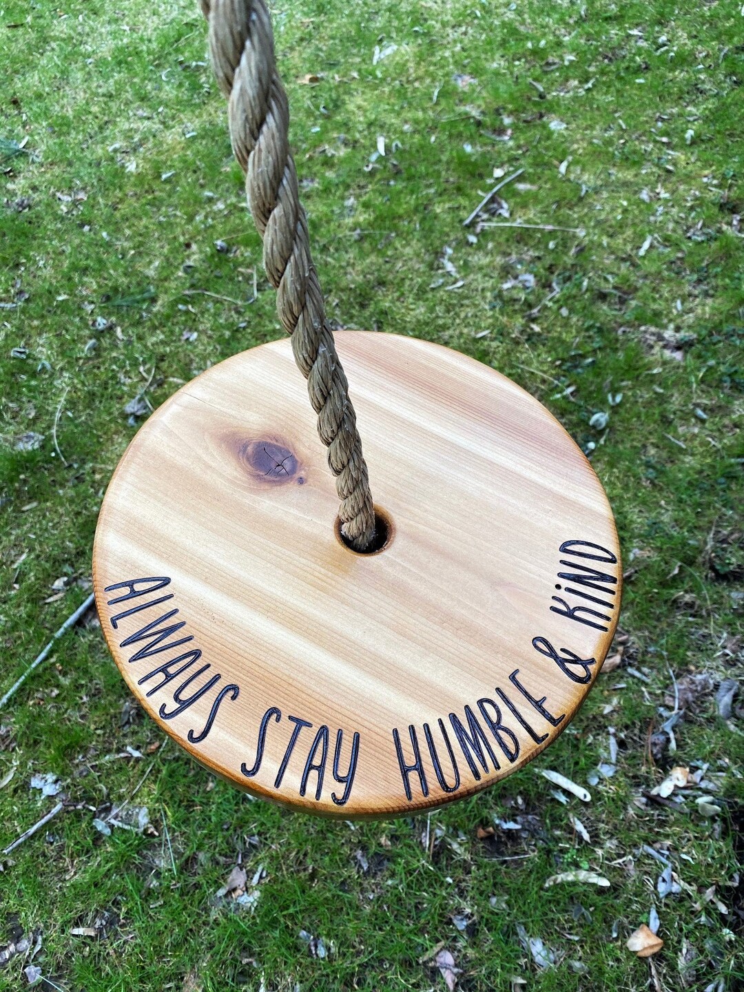 Always Stay Humble and Kind Round Swing | Disc Swing for Kids | Round ...