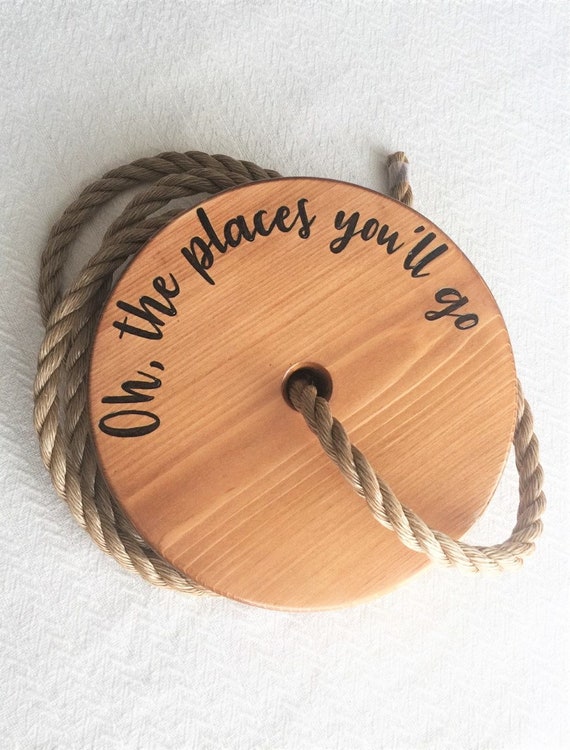 Oh the Places You'll Go Round Swing Disc Swing for Kids | Etsy