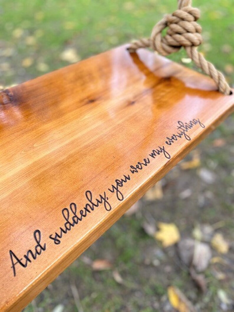 And Suddenly You Were My Everything Medium Size Adult Swing | Adult ...