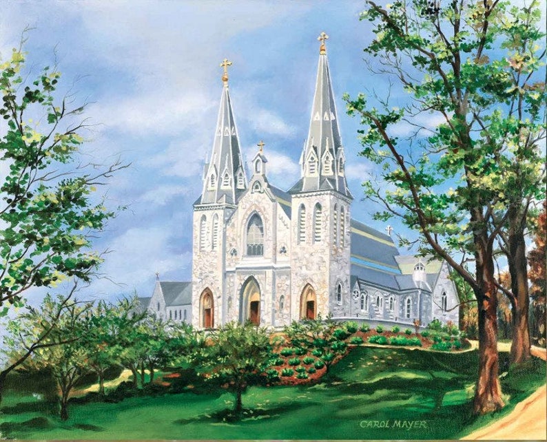 St. Thomas of Villanova Church by Carol L. Mayer - 11 X 14 ...