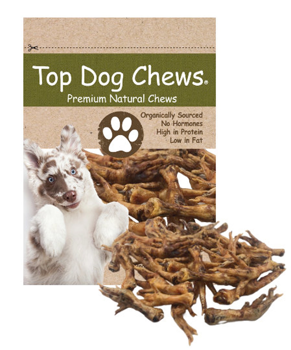 Chicken Feet Dog Treats - 25 Pack From Top Dog Chews - Etsy