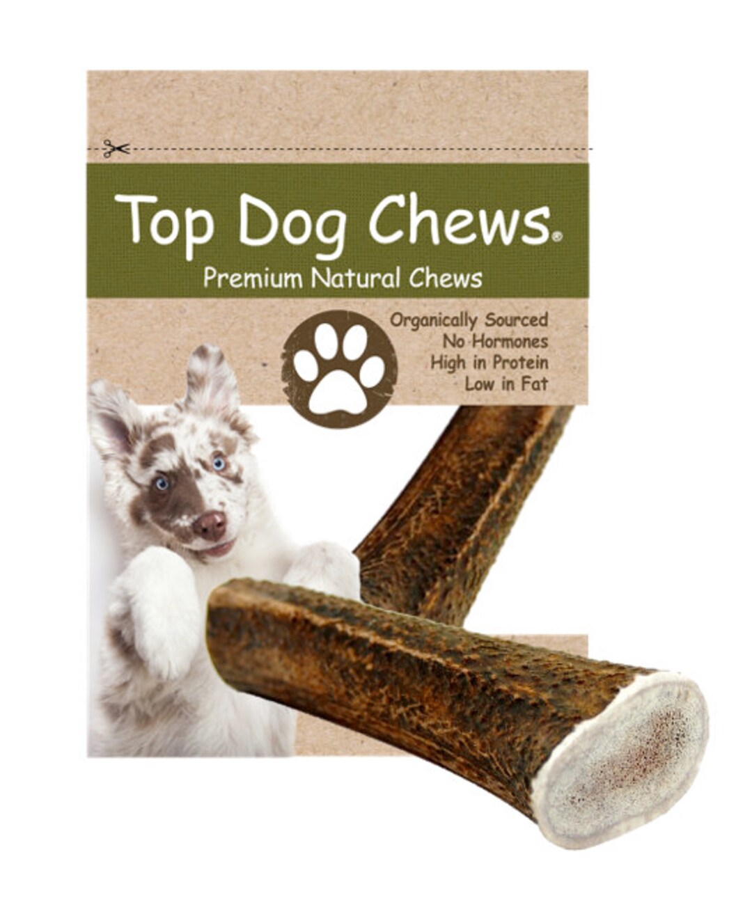 Asta de alce grande 712 para perros masticables Top Dog Chews - Etsy España