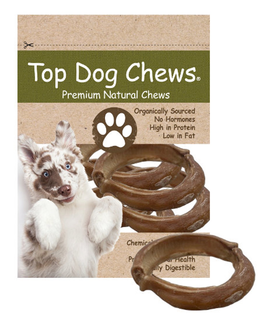 Top Dog Chews 3 Bully Stick Ring 5 Pack - Etsy