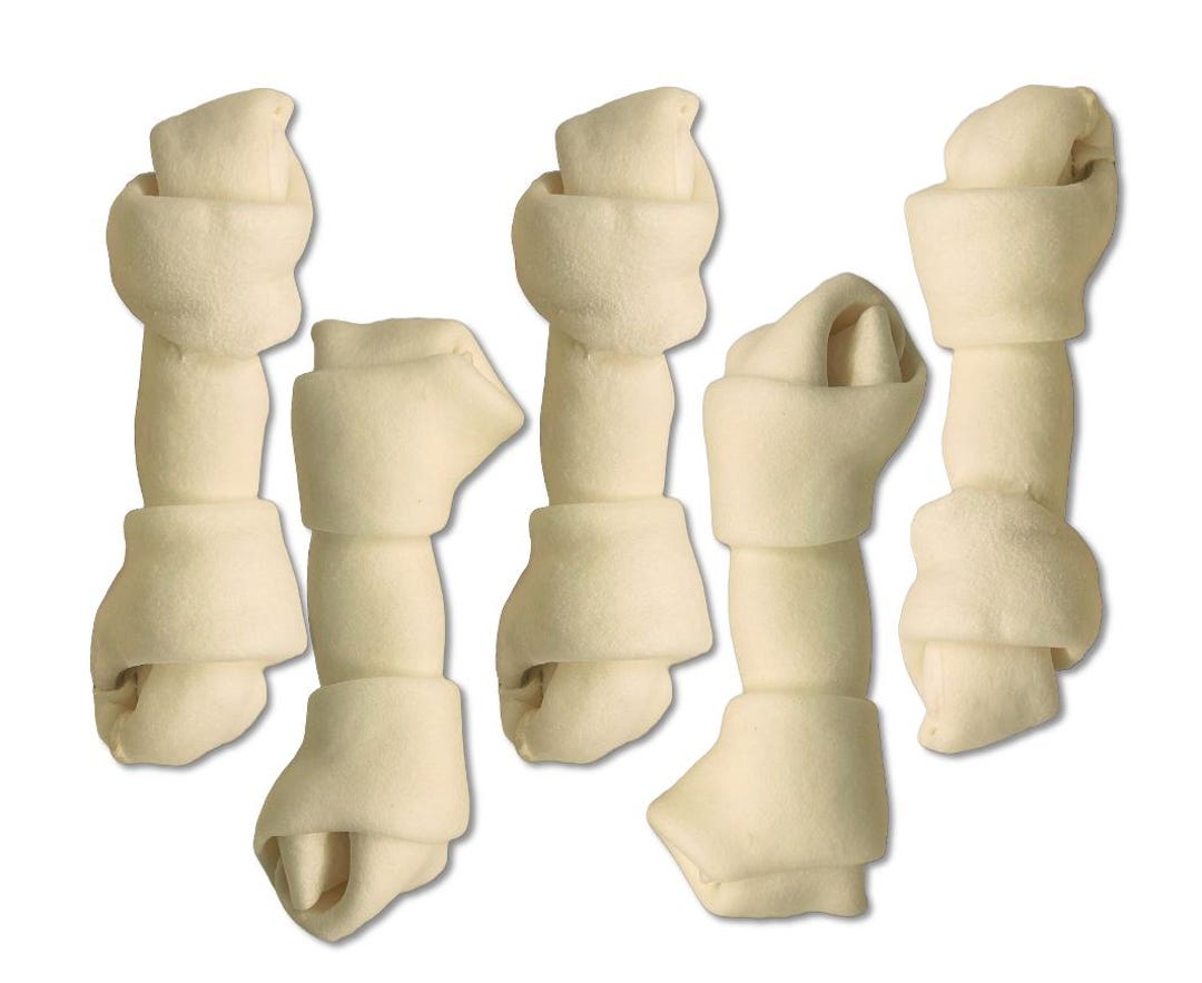 8"-10" Natural Rawhide Bones - 16 Pack From Top Dog Chews - Etsy