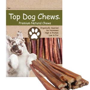 Top Dog Chews THICK 12" Free Range Bully Sticks Pack of 12 - Etsy