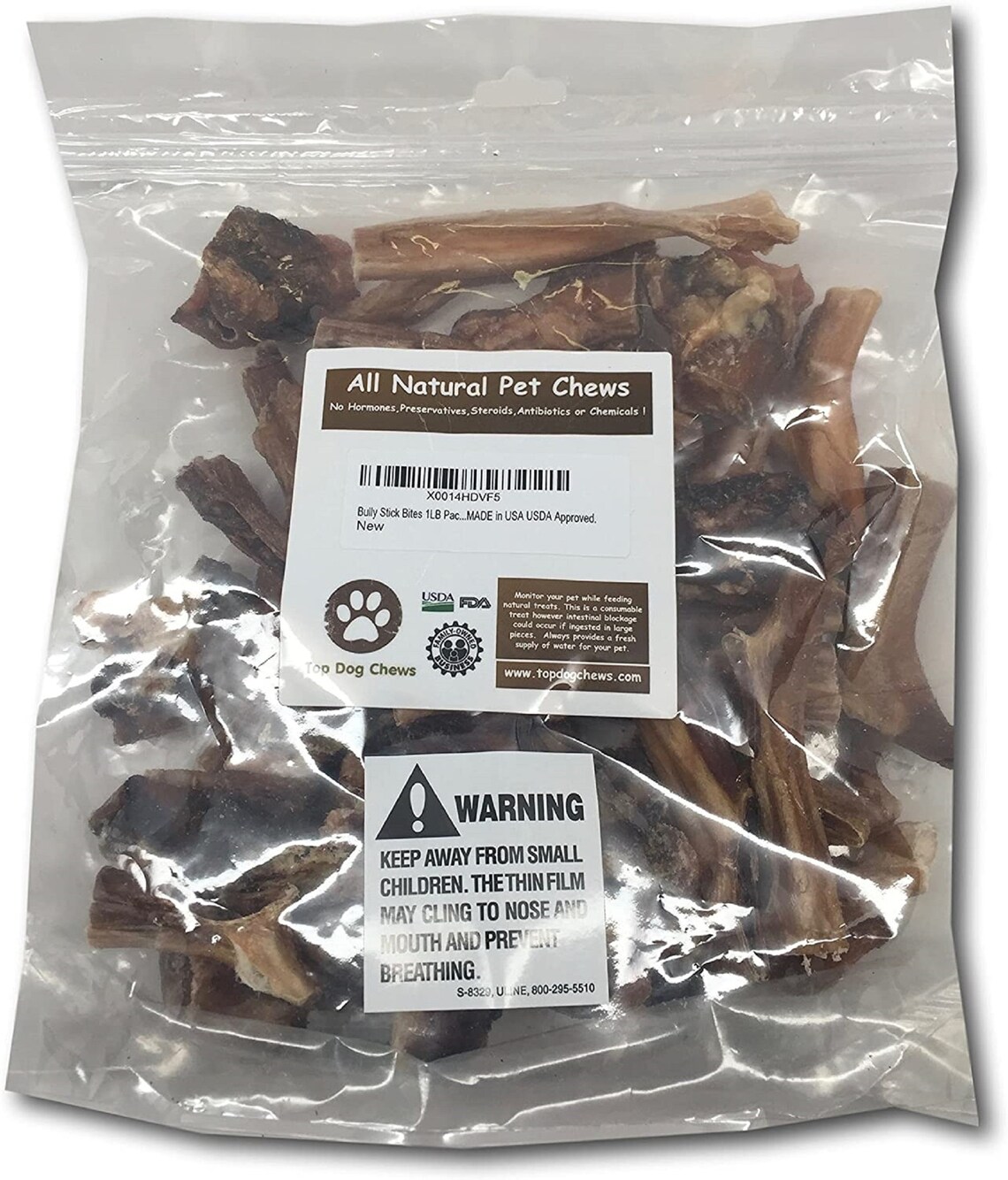 Bully Stick Bites 1LB Pack Top Dog Chews Low Odor MADE in | Etsy