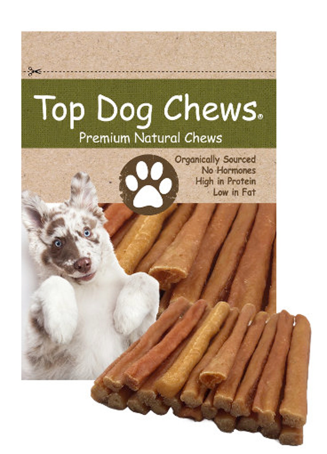 Top Dog Chews Turkey Tendon Round Made in the USA Large 1lb/16oz Bag - Etsy