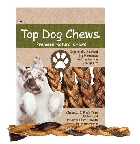 Top Dog Chews 12 Braided Bully Sticks 10 Pack Etsy