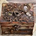 Personalised Steampunk Box, Mixed Media Gift, Customizable Wooden Box ...