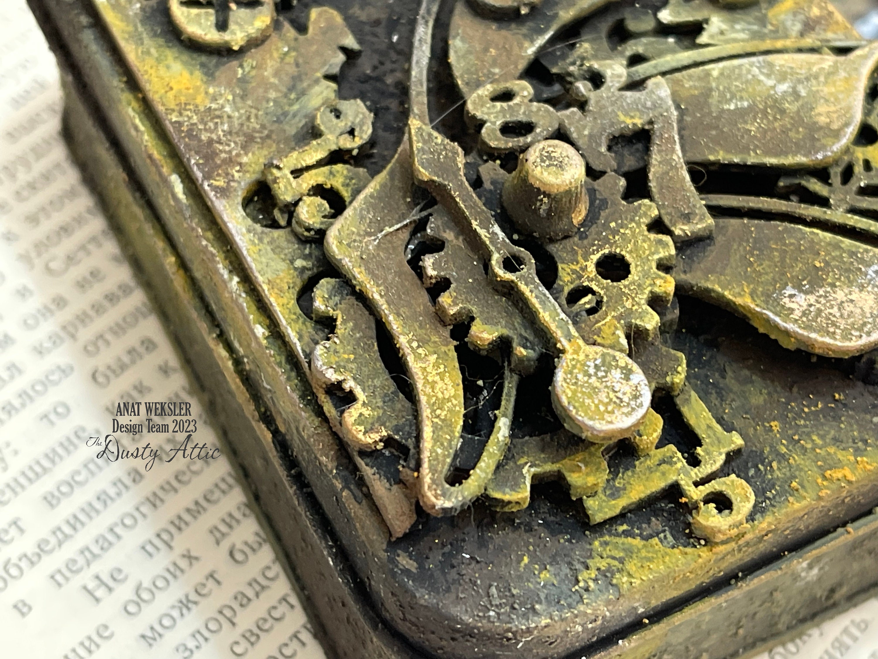 Steampunk Metal Box Set, Mechanical Tin, Personalized Box, Tin Box Mini ...