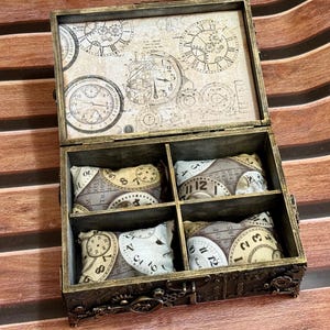 Personalised Slots Steampunk Box, Customizable Watch Wooden Box, L ...