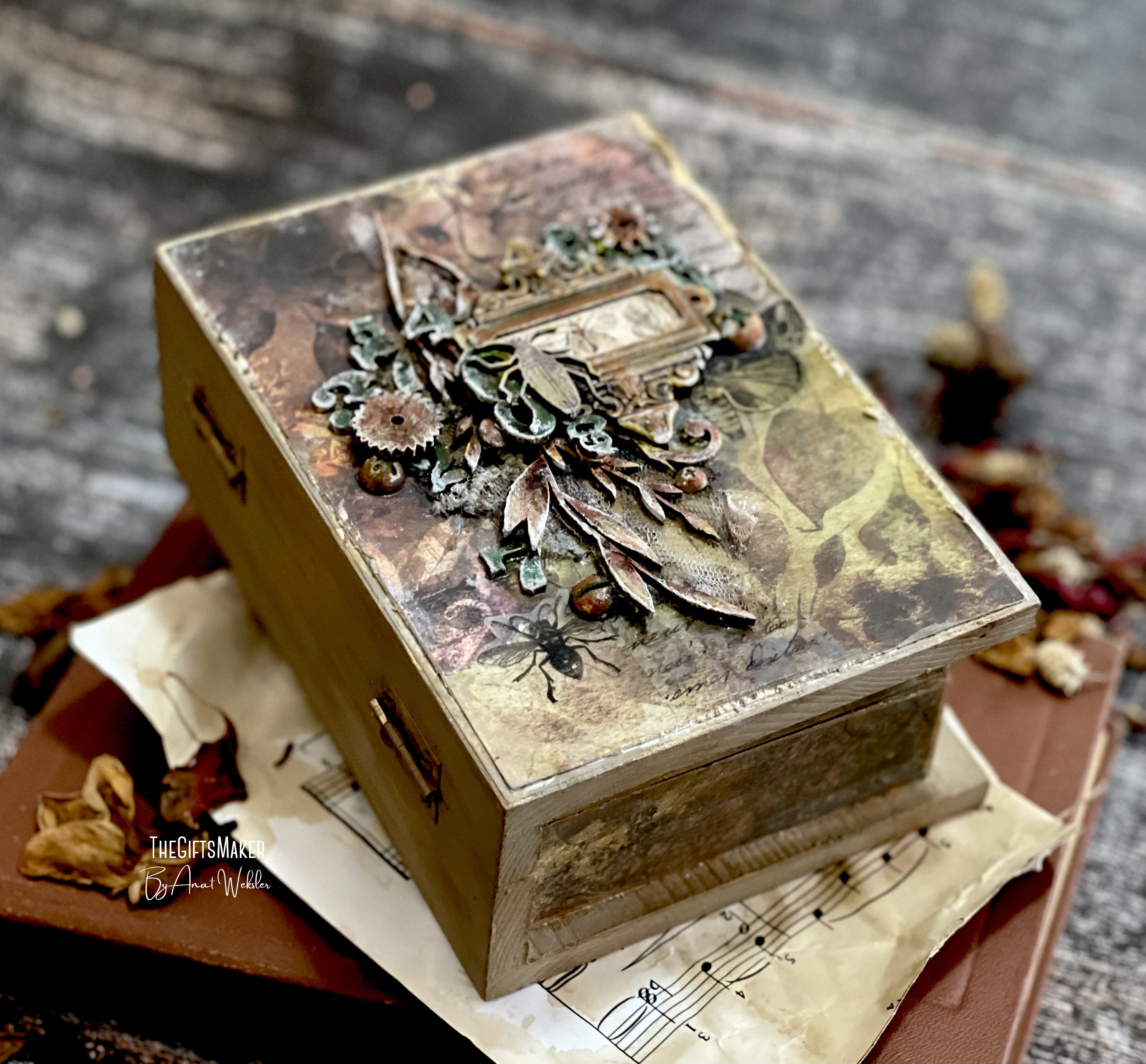Insects Storage Box, Custom Grunge Box, Personalized Memory Box ...