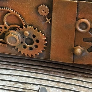 Personalized Steampunk Box: Rusty Industrial Gear Decor - Etsy