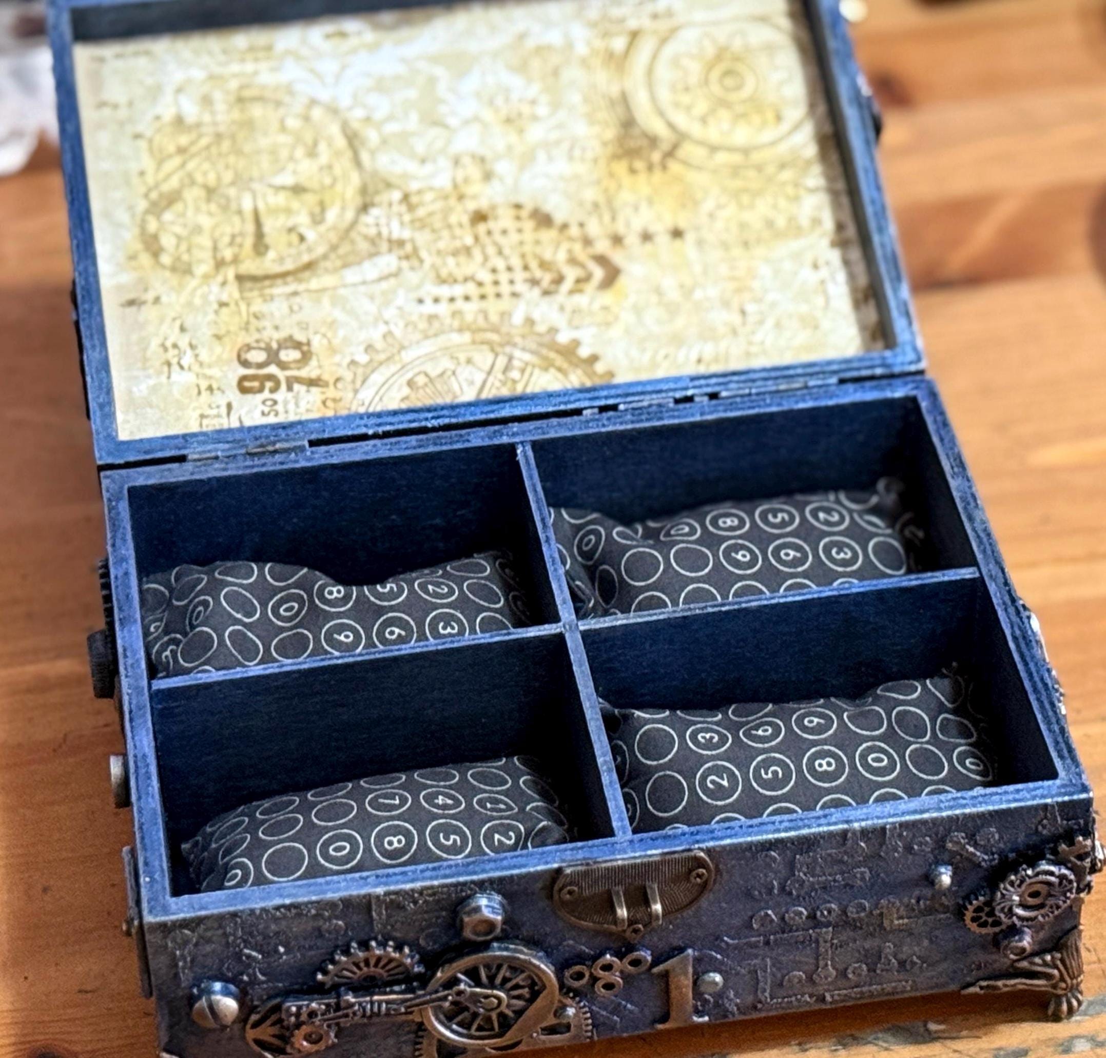 Personalised Slots Steampunk Box, Customizable Watch Wooden Box, L ...