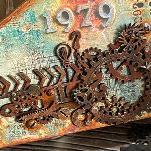 Steampunk Desk Organizer, Remote Control Holder,steampunk Decor, Living ...