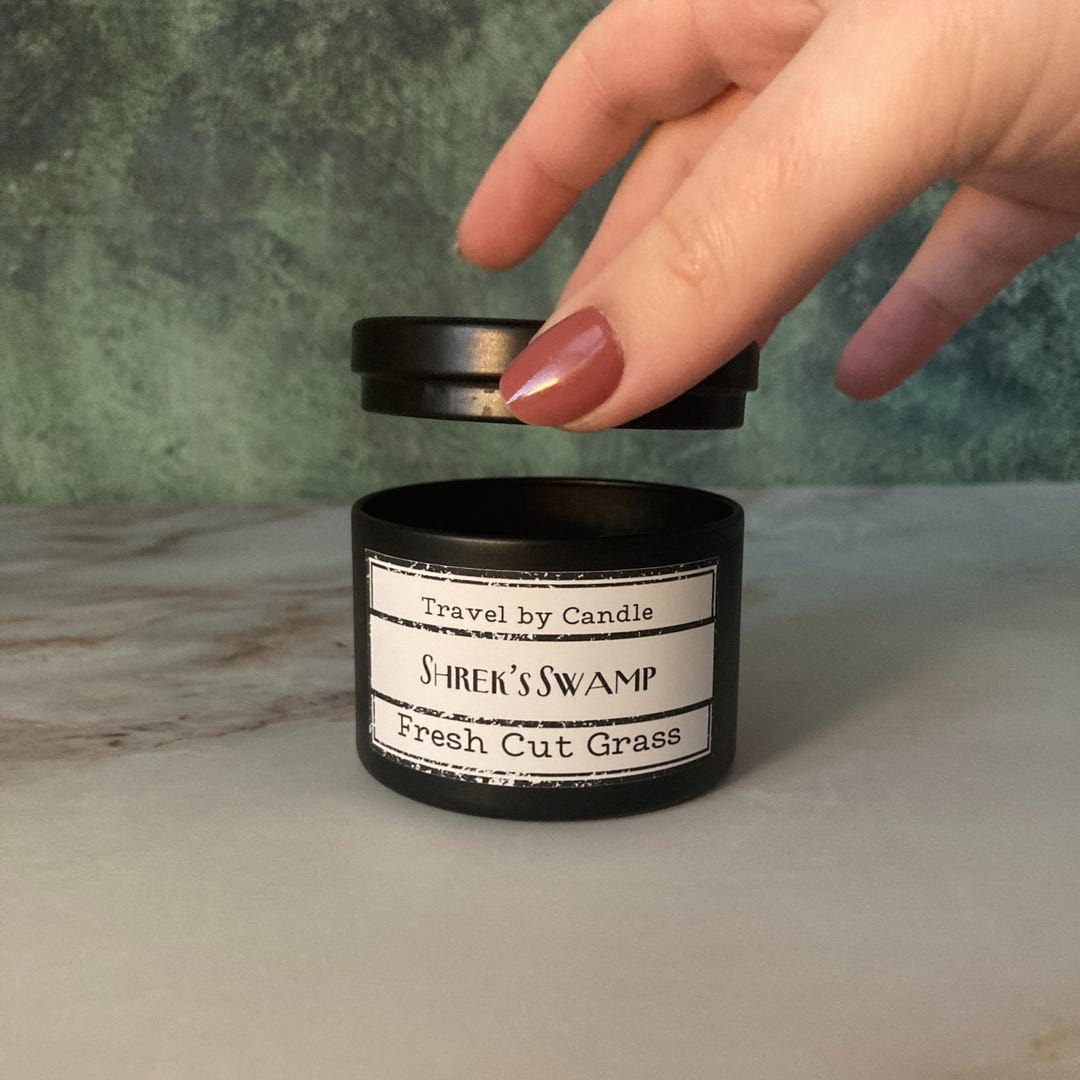 Shrek's Swamp Candle: Fresh Cut Grass Scented Soy Candle (4 Oz) - Etsy