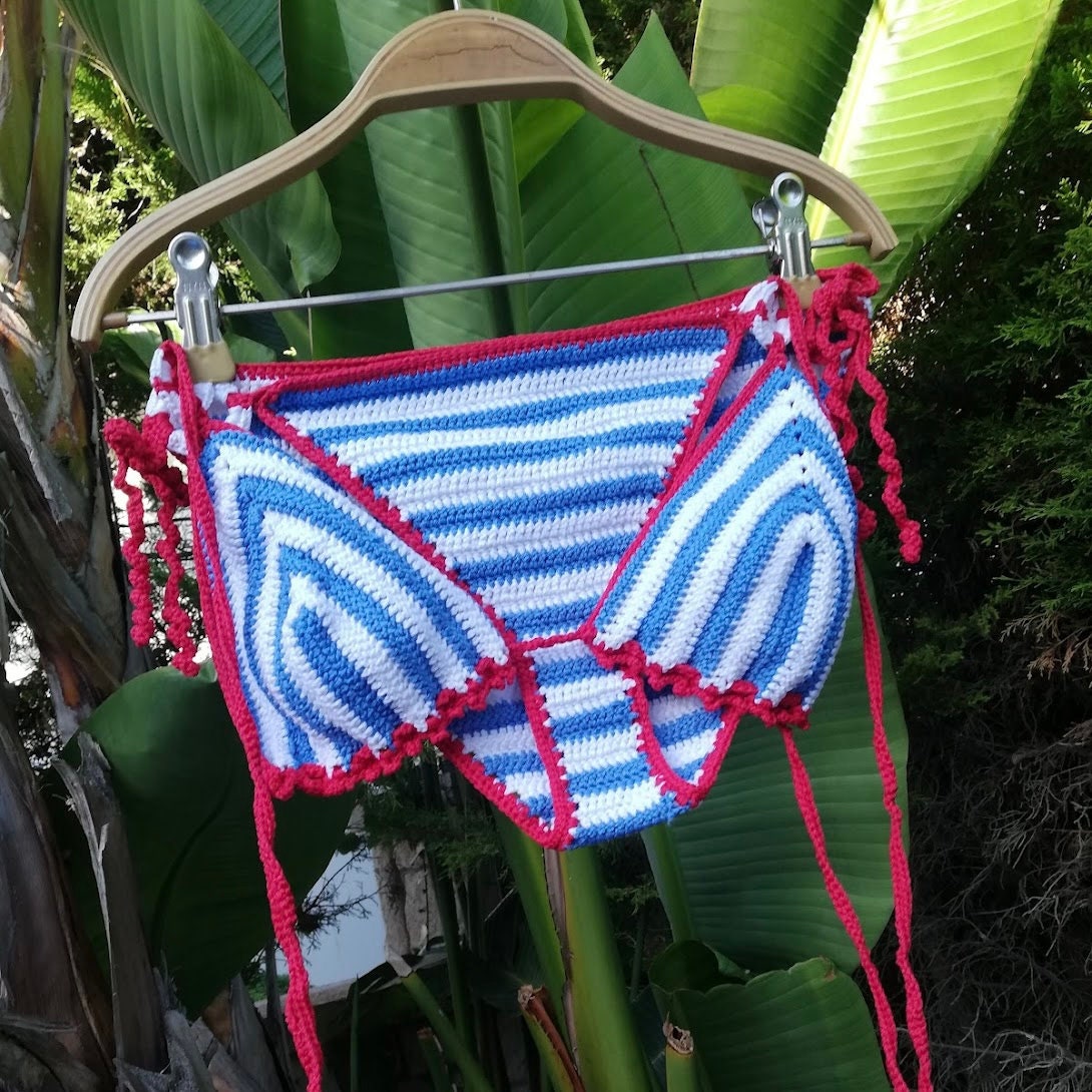 Handmade Boho Chic Bikini Beach Glam Swimwear Chrochet - Etsy