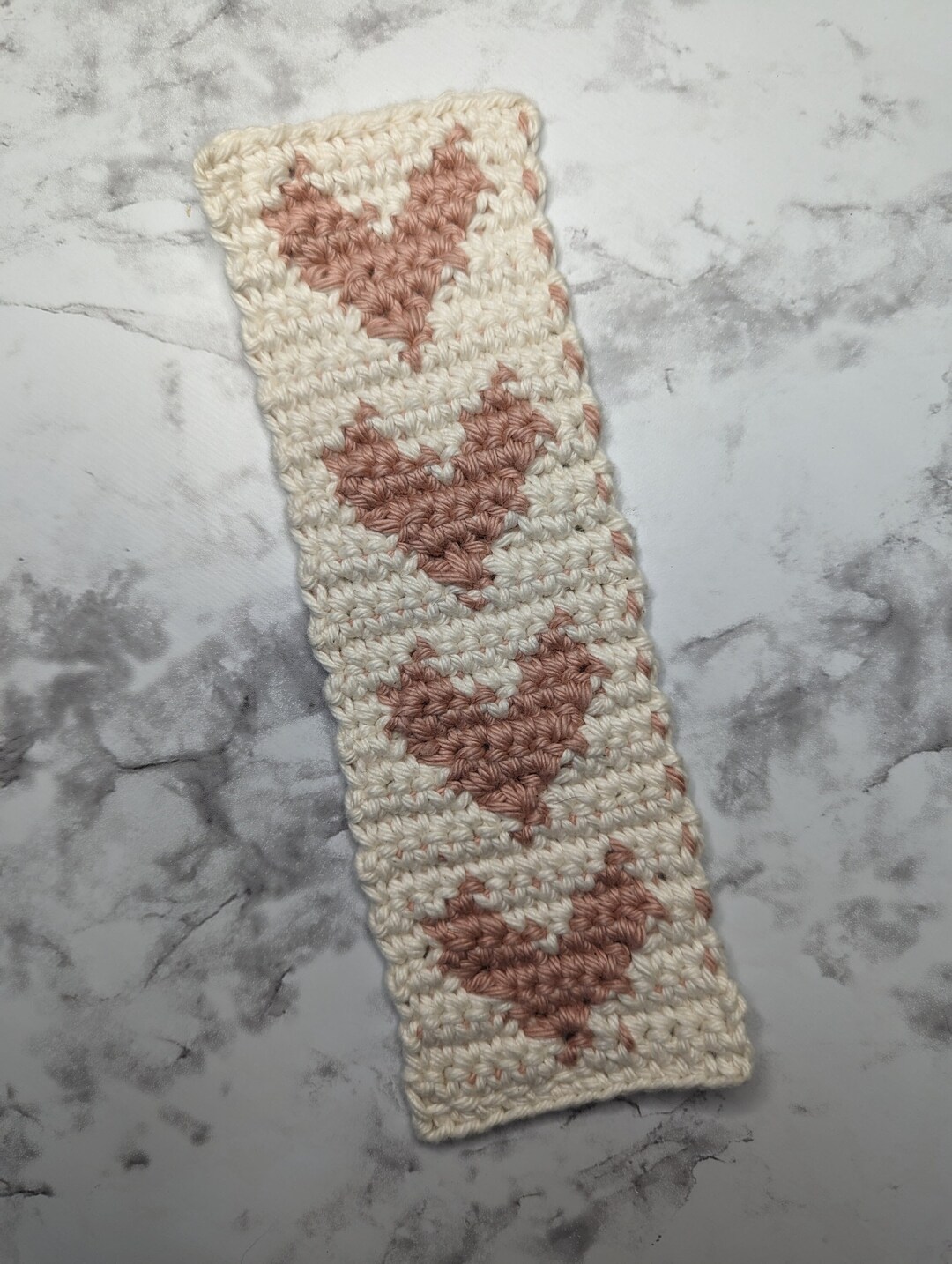Heart Bookmark Crochet Pattern Heart for Valentine's Day Bookmark ...