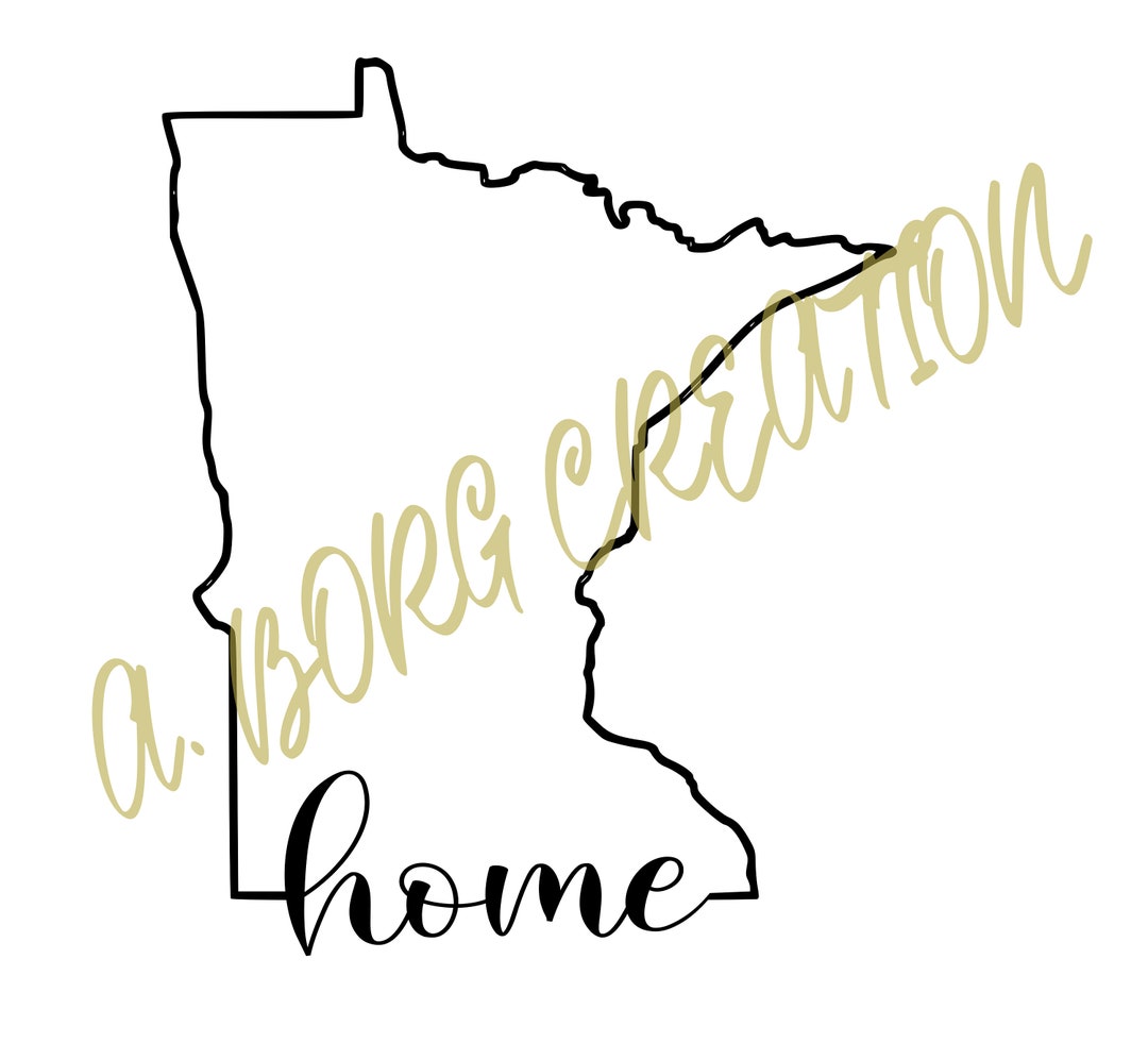 Minnesota Home SVG Download for Minnesota Digital File for MN Download ...